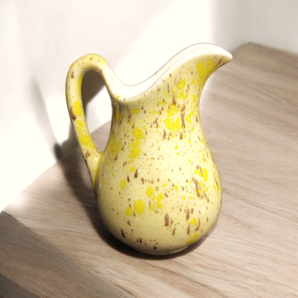 Vintage | Art | Vintage Splatterware Ceramic Pitcher | Poshmark